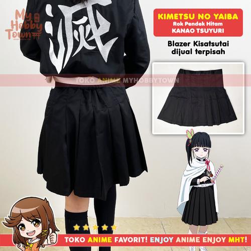 Jual Rok Cosplay Kanao Tsuyuri Anime Kimetsu no Yaiba Demon Slayer ...