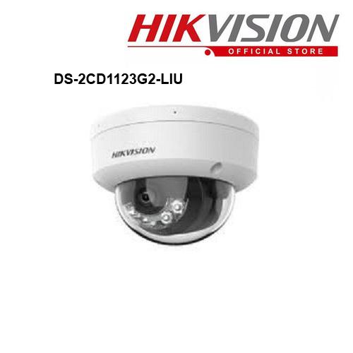 Promo IP CAMERA HIKVISION 2MP DS-2CD1123G2-LIU Dual Light Dome Audio ...