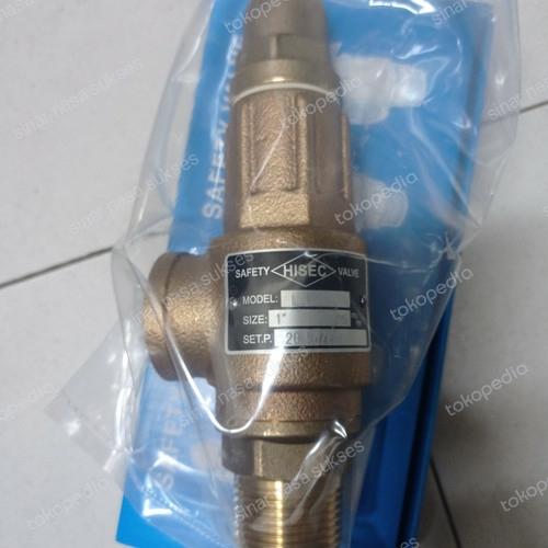 Jual Safety valve Hisec kuningan drat 1/2" inch 20bar/20kg - Jakarta ...