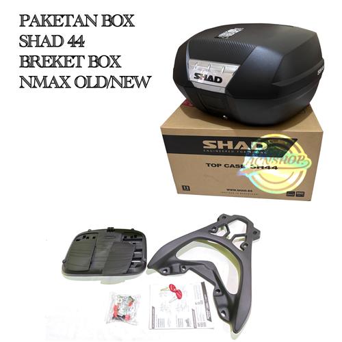 Jual PAKETAN BOX SHAD SH44 PLUS BREKET BOX NMAX OLD NMAX NEW - Box 44 ...