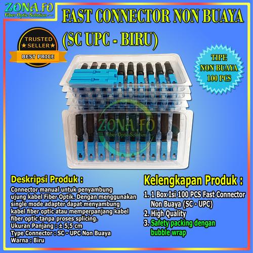 Promo Fast Connector SC UPC Fiber Optic Fast Konektor Optik Bukan Buaya ...