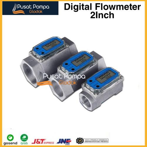 Jual digital flow meter turbine 2 inch Flow meter Solar/Air Digital 2 ...