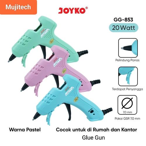 Jual JOYKO GLUE GUN KECIL GG-853 MESIN ALAT LEM TEMBAK 20 WATT WARNA ...