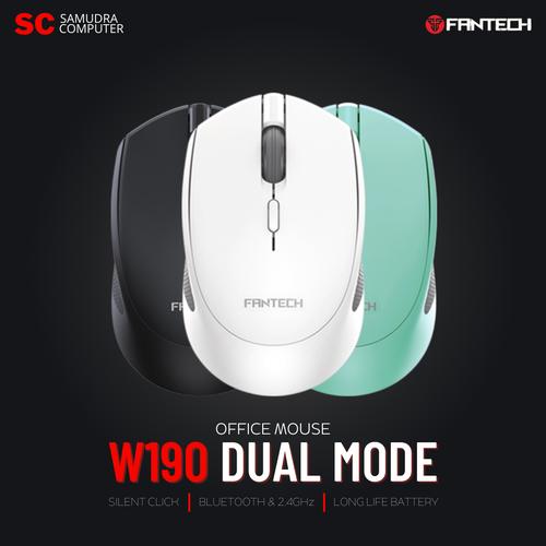 Jual FANTECH Mouse W190 Wireless Bluetooth Dual Mode - Hitam - Kota ...