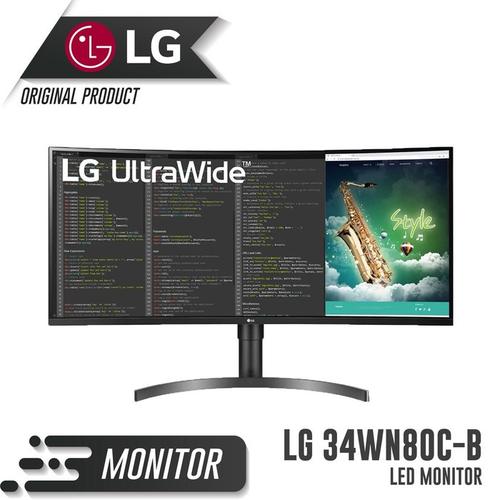 Jual Monitor LG 34WN80C WQHD Curved IPS HDR USB-C PD60W I 34WN80c-b ...