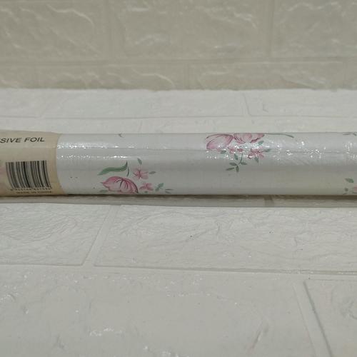 Jual Wallpaper Sticker Dinding Dekorasi Dinding Warna Putih Motif Bunga ...