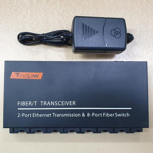 Jual Netlink Ethernet Fiber Switch Media Converter 8 FO - 2 LAN ...