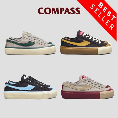 Jual sepatu compass gazelle low wafer green /wafer maron /caramel /ice ...