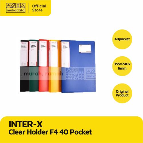 Jual DOKUMEN KEEPER | CLEAR HOLDER INTERX F4 ISI 60 POKET MURAH - Hijau ...