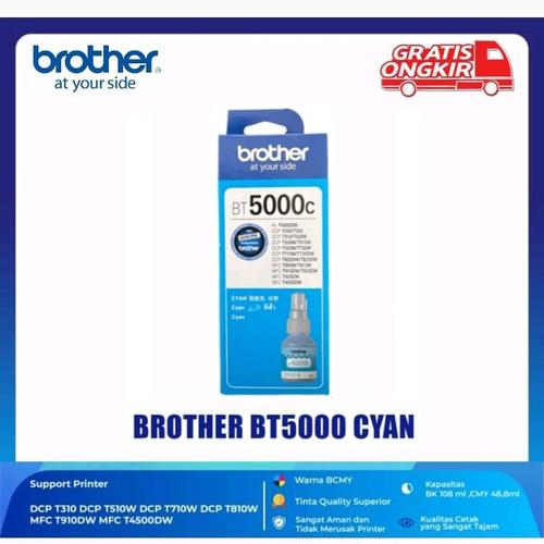 Jual Tinta Brother BT5000 Cyan Original/DCP-T300 DCP-T500W DCP-700W - Biru - Jakarta Timur ...