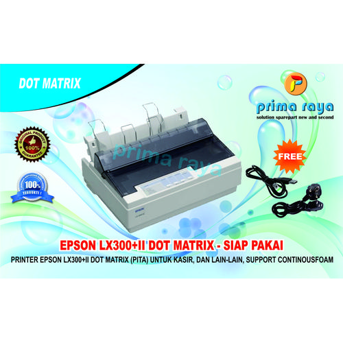 Jual PRINTER EPSON LX-300+II DOT MATRIX (PITA) SECOND SIAP PAKAI ...