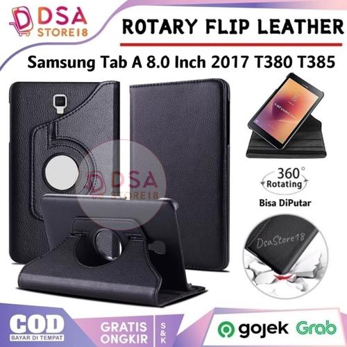 Promo Case Samsung Tab A 8" A8 SM-T380 T385 Flip Cover Casing Stand ...