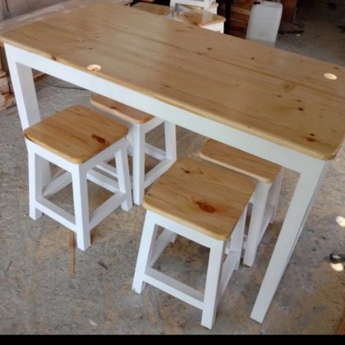Jual meja set cafe / meja makan / meja kayu jati belanda - Jakarta ...