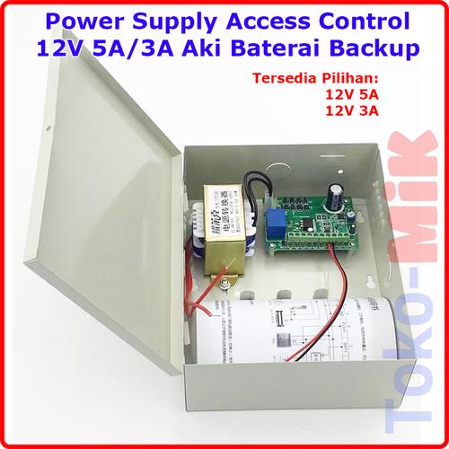 Jual UPS Box Power Supply Access Control 12V 5A 3A Aki Baterai Lithium - TRAFO-12V-3A - Jakarta ...