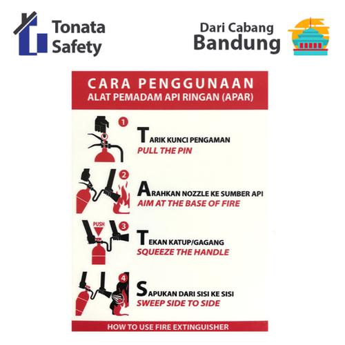 Jual Rambu Akrilik Cara Penggunaan APAR - Kota Bandung - Tonata Safety ...