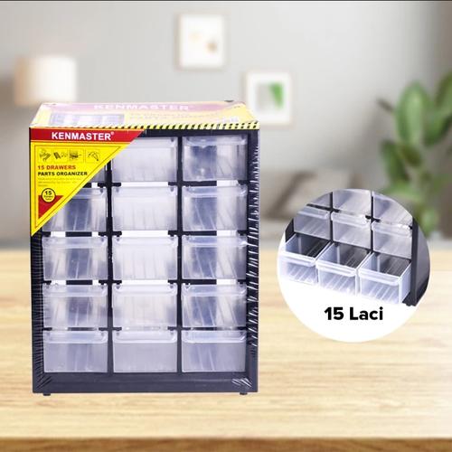 Jual Kenmaster Rak Susun Drawer/Rak komponen / Laci komponen 15 ...