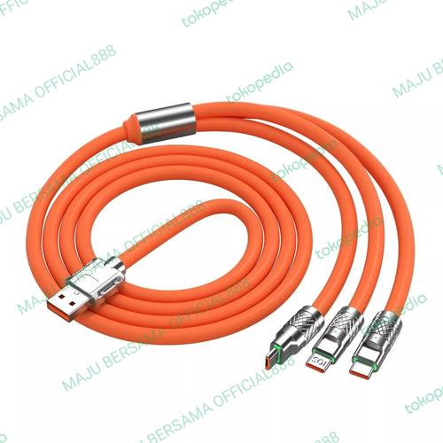 Jual MB - 3 in 1 kabel data / charger micro usb / type c / iphone 120W ...