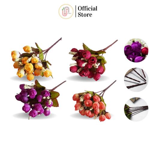 Jual Tanaman Hias Bunga Mawar Tangkai Plastik Artificial Dekorasi Rumah ...