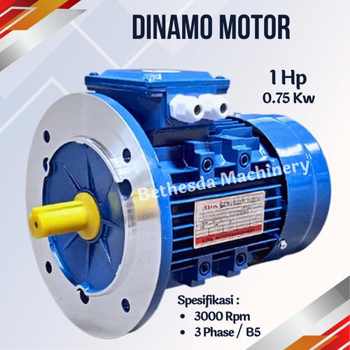 Jual Dinamo Motor 1HP 1 HP 3000 1500 1000 RPM Elektro Listrik 3 Phase ...