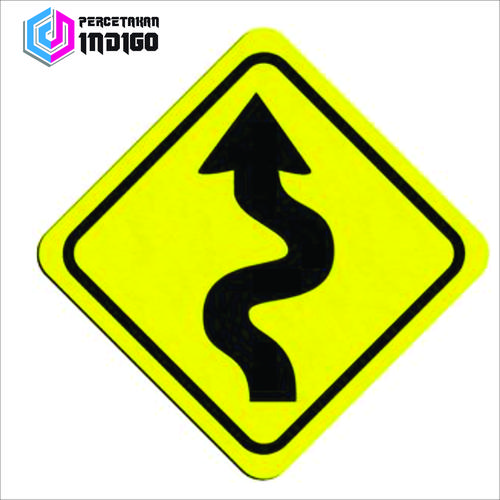 Jual plat alumunium rambu lalu lintas banyak tikungan - 30 - Kab ...