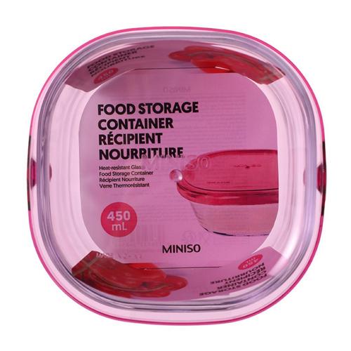 Jual Miniso Food Storage Container Tepak Makan Bening 450ML Heat ...