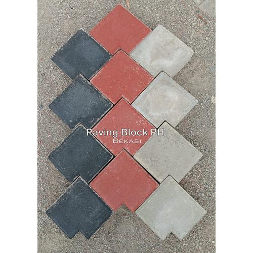 Jual Paving Block Model Ubin C atau Ubin Coak Tebal 8 cm (K300) - Abu ...