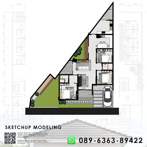 Jual Desain denah, Layout Plan rumah 2D & 3D - Jakarta Selatan - Arch3D ...