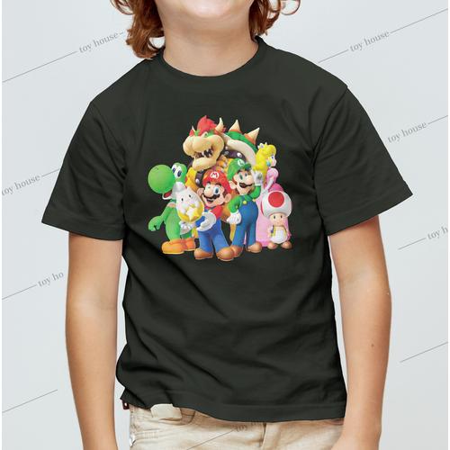 Jual T-SHIRT SUPER MARIO BROS FRIENDS and DRAGONS WHITE STAR PREMIUM ...