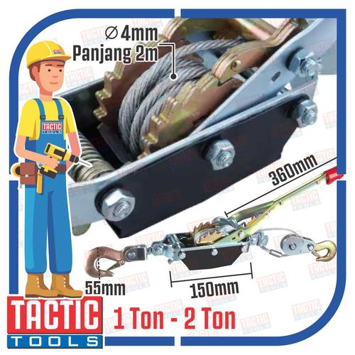 Jual Alat Derek Tarik Manual 2 Ton Hand Ratchet Tracker - 1 Ton - Kota ...