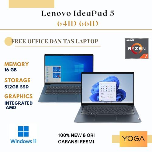 Jual Lenovo IdeaPad 5 IP5 64ID 66ID 16GB 512GB AMD RADEON W11 OHS 14" - Kota Surabaya - Lenovo ...