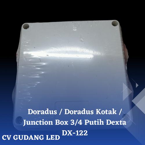 Jual Doradus/ Doradus Kotak / Junction Box 3/4 Putih Dexta DX-122 - Kab ...