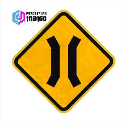 Jual plat alumunium rambu jembatan atau penyempitan di jembatan - 20x30 ...