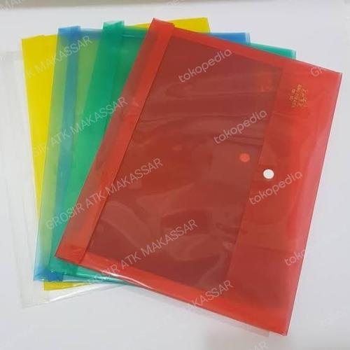 Jual [ LUSIN ] MAP KANCING 1 PLASTIK TRANSPARAN - Kota Makassar - GROSIR ATK MAKASSAR | Tokopedia