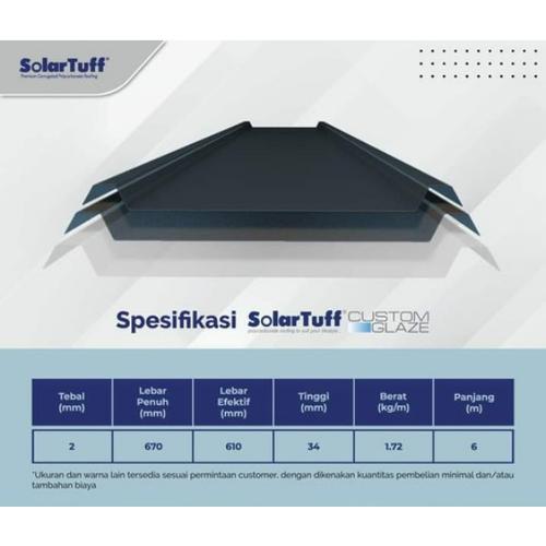 Jual Solartuff Custom Glaze Atap Polycarbonate Solid 2mm - Garansi 15 ...