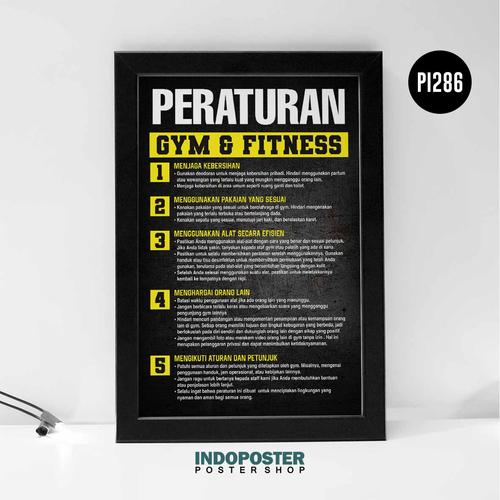 Jual Poster Gym Fitness Peraturan Etika yang Wajib Dipatuhi Anggota - Kab. Bandung - Indoposter ...