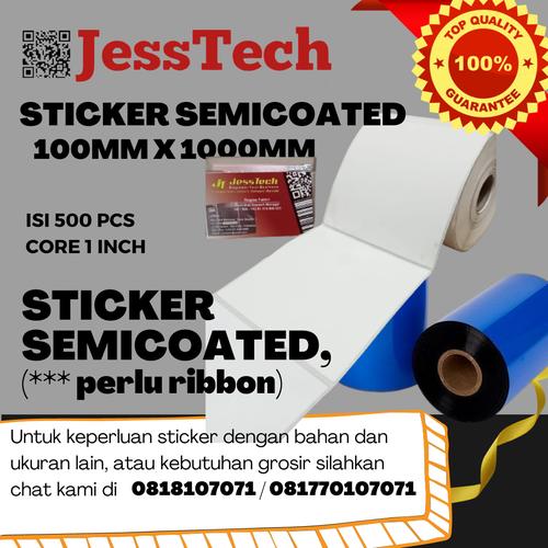 Jual STICKER 100X100MM ISI 500 / 10X10 CM STIKER SEMICOATED / LABEL ...