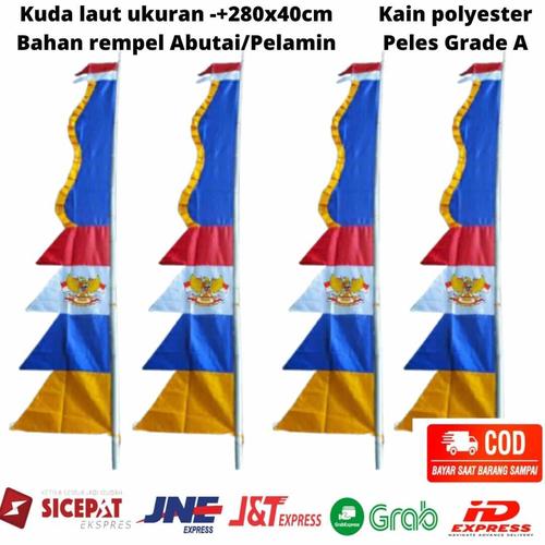 Jual Bendera Indonesia Garuda Umbul Umbul Model kuda Laut Merah Putih ...