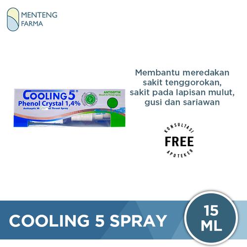 Jual Cooling 5 Spray (Cool Mint) - Obat Sariawan dan Sakit Tenggorokan ...