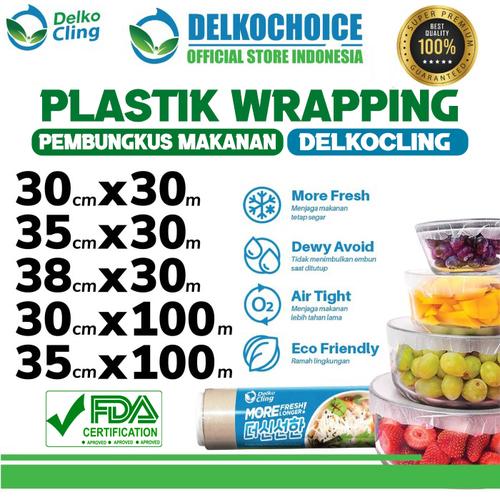 Jual Plastik Pembungkus Makanan Delko Cling Wrap Food Wrapping ...