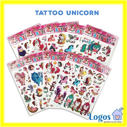 Promo Tato anak UNICORN Tattoo Temporary Tatoo Sticker kuda pony ...