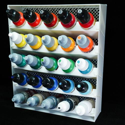 Jual Paint rack Vallejo, army painter rak cat 5x5 (25 botol) 3D print ...