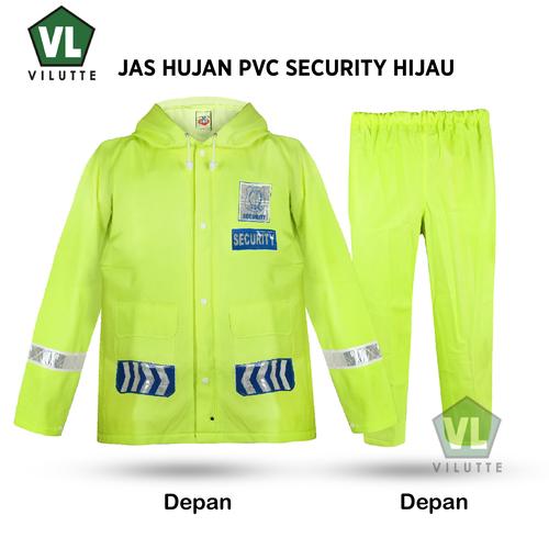 Jual [PREMIUM] Jas Hujan Security Satpam Setelan -Jas Hujan PVC Karet ...