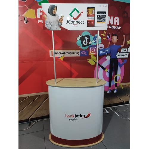 Jual Meja Polycounter Custom / Meja Stand Promosi Praktis / Booth Event ...