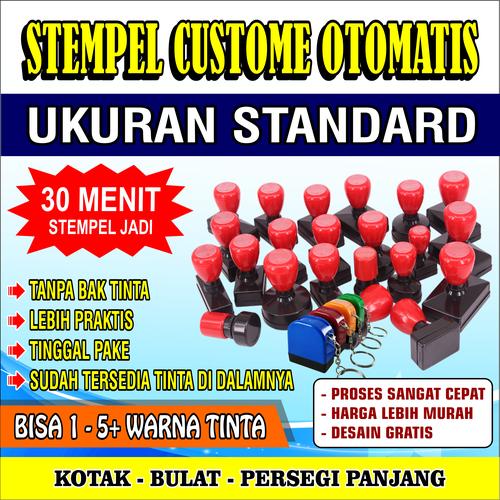 Jual PROMO!!! STEMPEL FLASH / STEMPEL WARNA OTOMATIS CUSTOM UKURAN ...