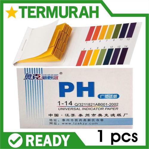 Jual Kertas PH Meter kertas lakmus ph merk universal indikator paper ...
