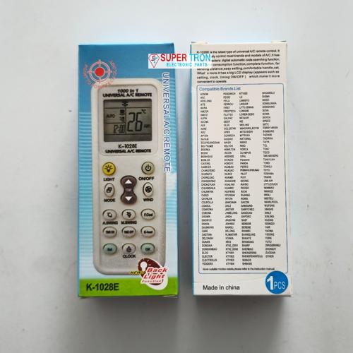 Jual Remote AC Multi Universal K-1028E - Kota Medan - Super Tron ...