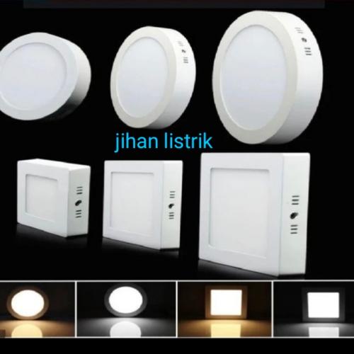 Jual lampu downlight led outbow 6w/12w/18w/24w bulat/kotak 220v/baret ...