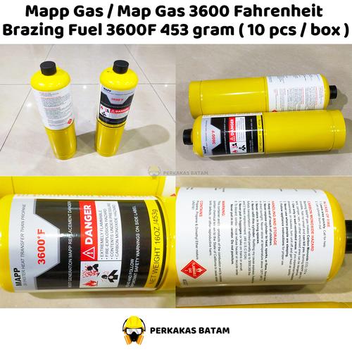 Jual Mapp Gas / Map Gas 3600 Fahrenheit Brazing Fuel 3600F 453 gram ...