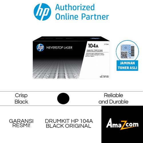 Promo HP 104A Blk Laser Imaging Drum ( W1104A ) for Printer HP 1000W ...