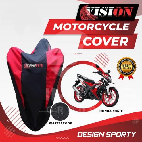 Jual SARUNG MOTOR VISION WARNA HONDA SONIC WATERPROOF MURAH - Merah ...